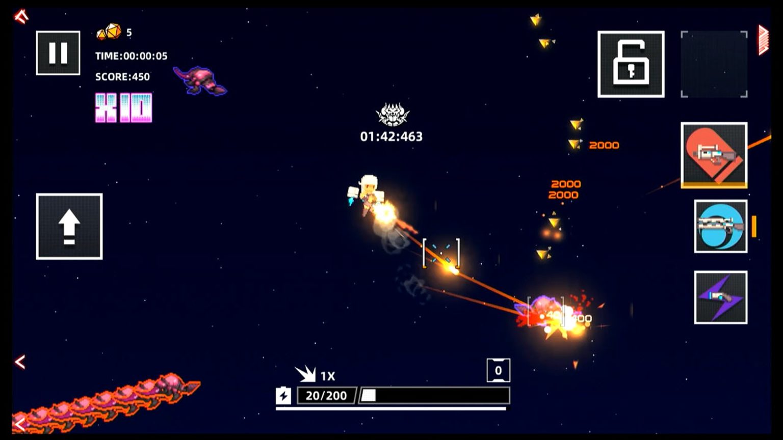 『Strike Buster Prototype』評価・レビュー｜自機も敵もインフレしていく全方位シューティング